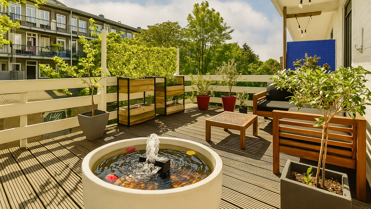 Balcony Fountain Ideas | Small Space Water Features Guide
